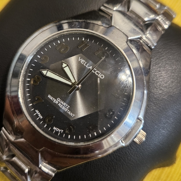 vellaccio | Accessories | Mens Vellaccio Silver Quartz Waterresistant ...